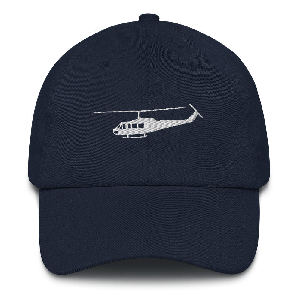 The Huey | UH-1 Iroquois Huey Helicopter Embroidered Dad Hat – AviHats